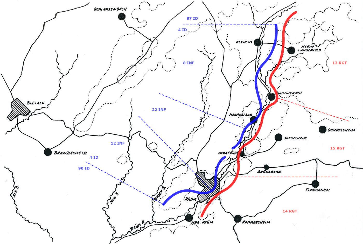 PRUEM RIVER CROSSING - Im Westen