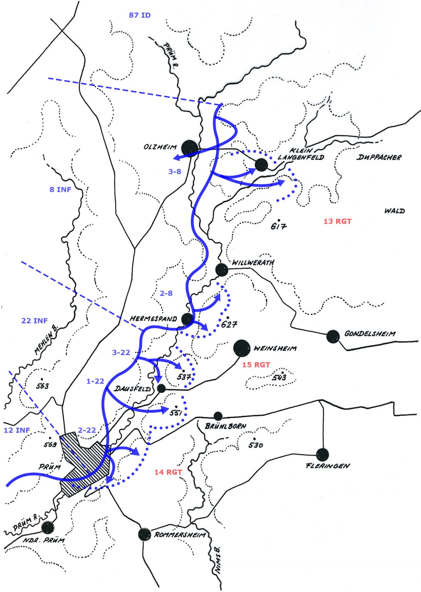 PRUEM RIVER CROSSING - Im Westen